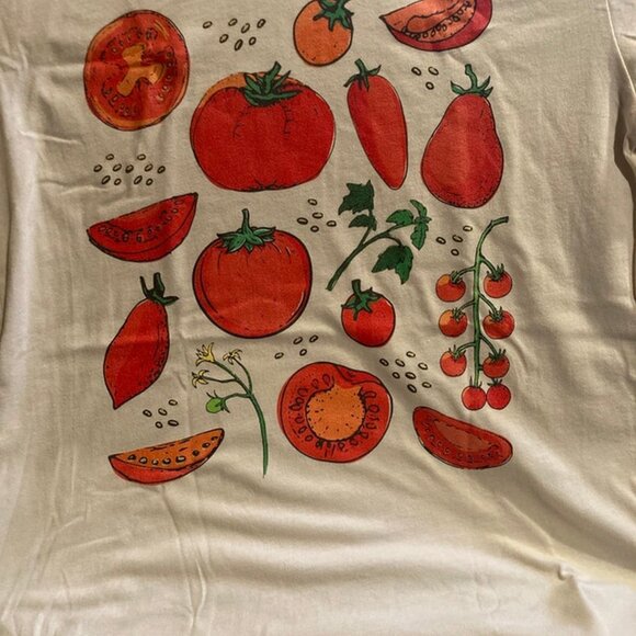 Tops | Tomato Shirt Fruit Shirt Botanical Shirt Cottagecore Clothing ...